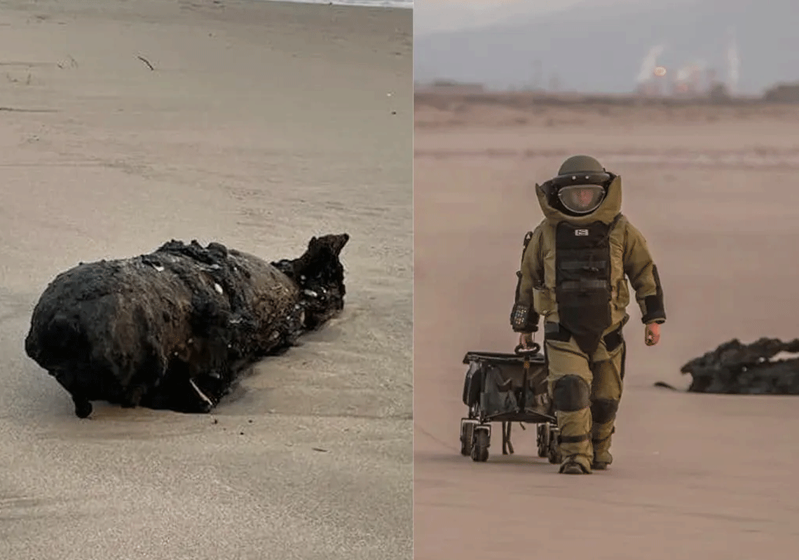 Hebrew News - הפתעה מהעבר: פצצה ממלחה"ע השנייה אותרה בחופי קליפורניה